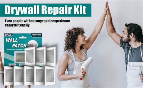 8 Pack 4 Inch Drywall Repair Kit Ausvrkkit Wall Repair Patch Kit Self Adhesive Fiberglass Dry 8 Pack 4 Inch Drywall Repair Kit Ausvrkkit Wall Repair Patch Kit Self Adhesive Fiberglass Dry