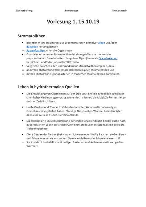 Prokaryoten Zusammenfassung Aufbau Biologie Und Genetik Der Prokaryotischen Zelle Vorlesung