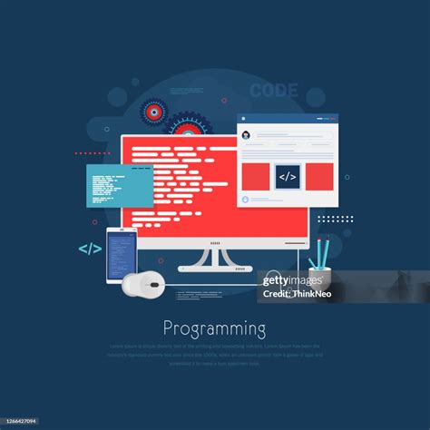 Software Web Development Programming Concept Abstract Programming
