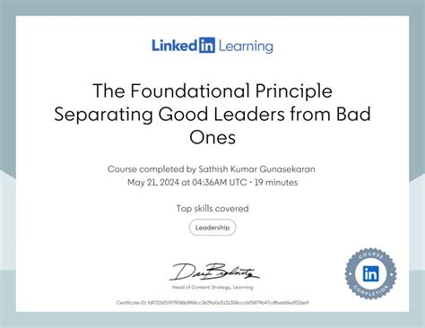 Sathish Kumar Gunasekaran On Linkedin Certificate Of Completion