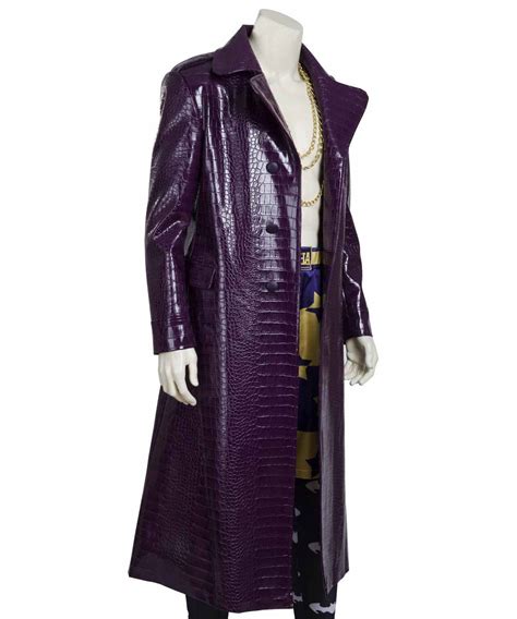 Suicide Squad Joker Coat Purple Joker Leather Jacket Jackets Masters