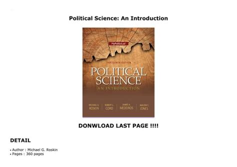 Political Science An Introduction Ppt