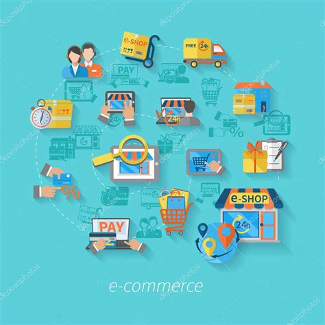 Shopping E Commerce Concept Stock Vector By ©macrovector 63751367