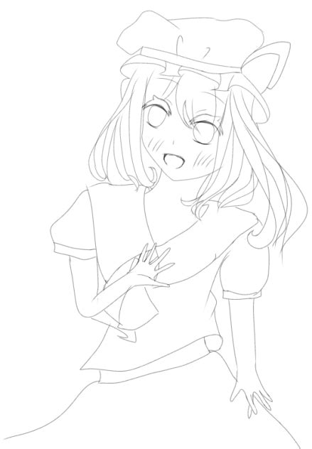 フランドール・スカーレット・線画 Ibispaint