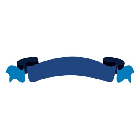 Diseño PNG Y SVG De Cinta Ondulada Azul Para Camisetas