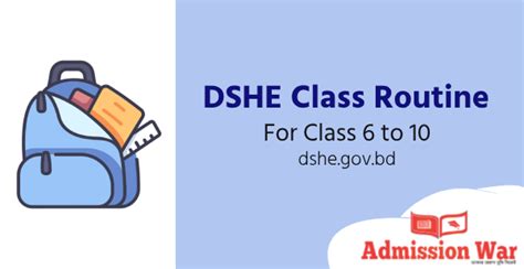 Class Routine 2024 Pdf For Class 6 7 8 9 And 10