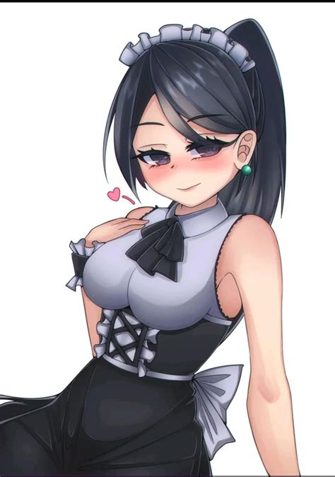 Rule 34 Earrings Female Ling Ying Wei Maid Outfit Riot Games Sage