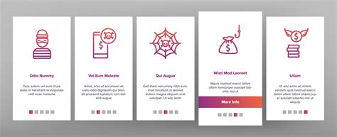 Scam Finance Criminal Onboarding Icons Set Vector 10151684 Vector Art