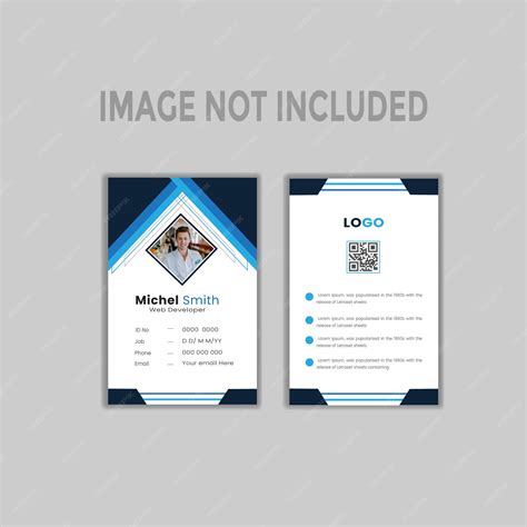 Premium Vector Vector Vector Abstract Id Cards Template Concept
