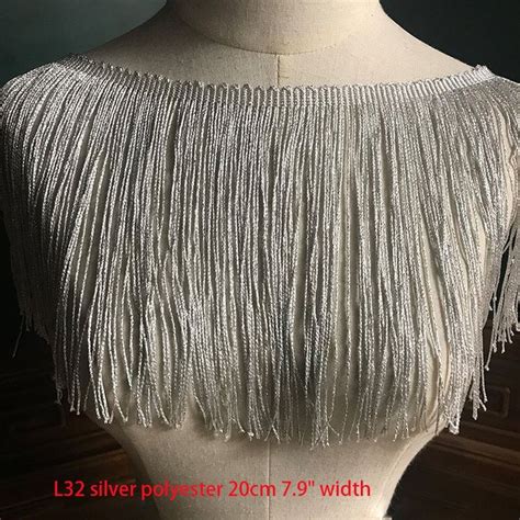 Tassel Lace Trim 3 Yard Ivory Khaki Gold Red Silver Fringe Ribbon Tapes