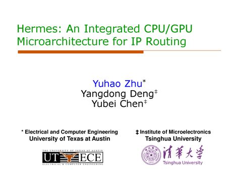 Hermes An Integrated Cpugpu Microarchitecture For Ip Routing