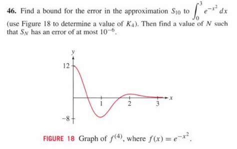 Solved 46 Find A Bound For The Error In The Approximation