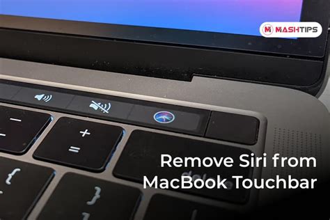 how to remove siri from macbook touch bar mashtips