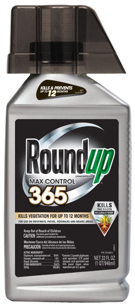 Roundup Concentrate Max Control 365, 32 oz., Visible Results in 12 ...