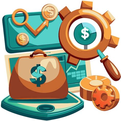 Illustration Of Financial Analysis Tools And Concepts Premium AI