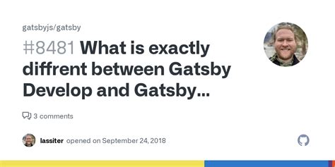 What Is Exactly Diffrent Between Gatsby Develop And Gatsby Build In