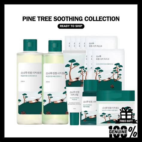 Round Lab Pine Tree Soothing Cica Emulsion Toner Cream Ampoule Pad Mask