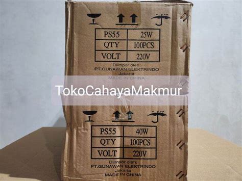 Lampu Pijar Lampu Bohlam Bess W W W W W Cahaya Kuning Dus Pcs Lazada Indonesia