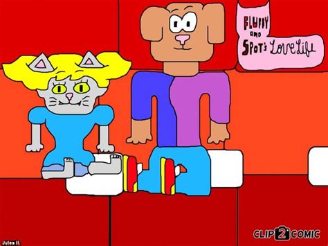 Fluffy And Spots Love Life Movie Date Rartwork