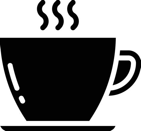Mug Hot Coffee Chocolate Beverage Solid Icon 14013958 Vector Art At