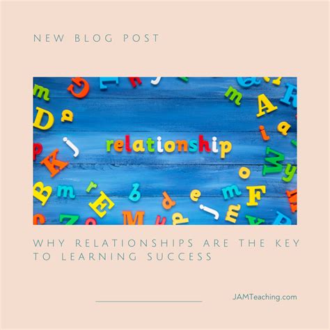 Why Relationships Are The Key To Learning Success Jam Teaching And Consulting