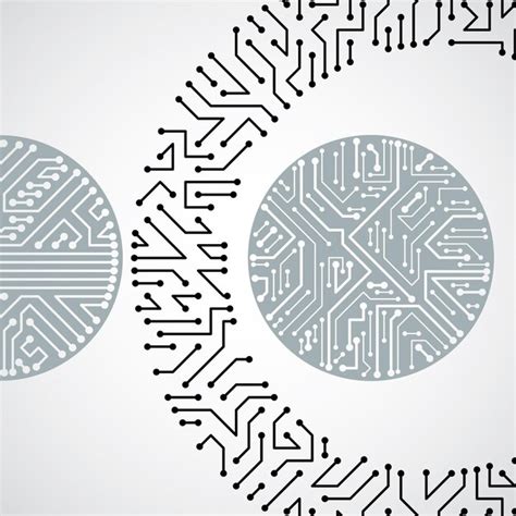 Premium Vector Vector Electronic Pattern With Microchip Scheme Circuit Board High Tech