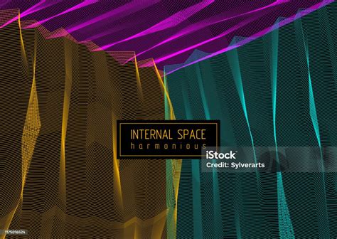 환각 약물 여행 초현실주의 선형 3d 추세와 같은 디자인에 대한 벡터 환상 초현실적 인 예술 배경 환상적인 환각 트렌디 한 현대 Op 아트 광학 차원 착시 3차원 형태에
