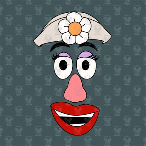 Toy Story Mrs Potato Head Face Svg Etsy Australia