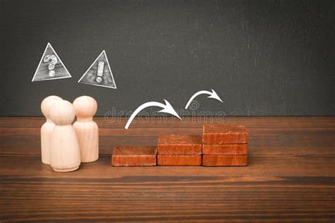 Decision Making Concept With Arrows Blocks And Question Marks Stock