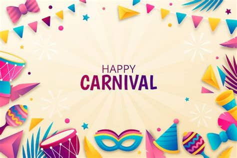 Free Vector Gradient Carnival Party Background