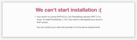 Installer Is Not Very Clear About Required Php Version Issue
