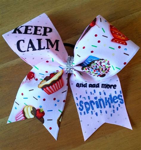 Keep Calm Cheer Bow Cheerbow Cheerbows Cheer Bowsrainbow Cheer