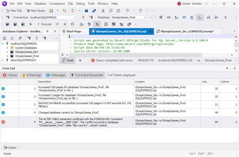 Check If Database Exists In Sql Server Using Schema Compare