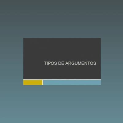 Tipos de argumentos trabalho de português by Tipos De Argumentos