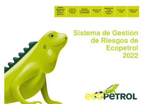 Marco Gestion Riesgos Sistema De Gestión De Riesgos De Ecopetrol 2022