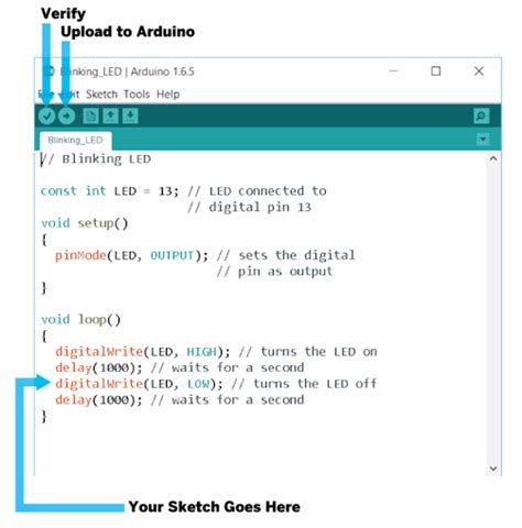 make an led blink with your arduino arduino project hub
