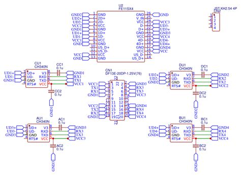 Uart Hub Resources Easyeda