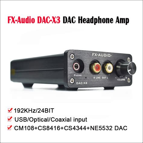 Fx Audio Dac X 3 Desktop Dac Hi Fi Cm 108 Cs 8416 Cs 4342