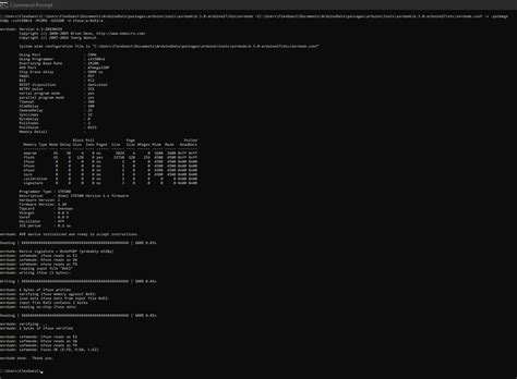 Unable To Set Fuses On Atmega328p Using Avrdude In Command Prompt Windows Uploading