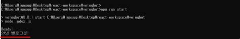 Discord js로 만들기