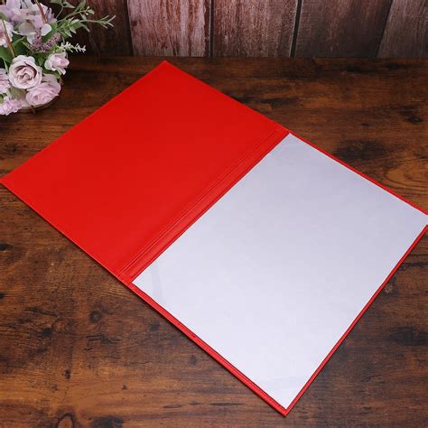 Leorx A4 Leather Certificate Cover Certificate Folder Blank Cover