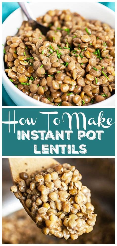 Quick And Healthy Instant Pot Lentils