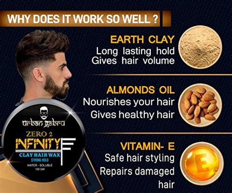 Urbangabru Clay Hair Wax Zero To Infinity Strong Hold Volume
