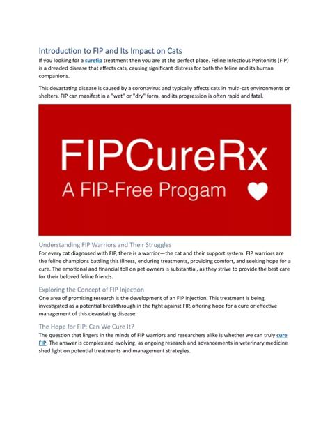 Ppt Introduction To Fip And Its Impact On Cats Powerpoint