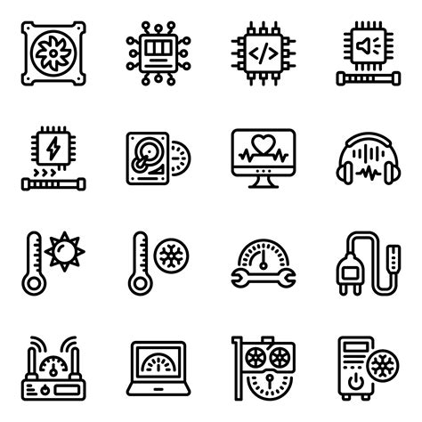 Server And System Icon Set 2252979 Vector Art At Vecteezy
