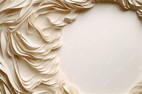 Premium Ai Image Paper Texture Frame On Minimalistic Paper Background