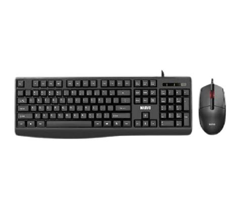 Marvo Cm009 Wired Combo Keyboard Black Mm