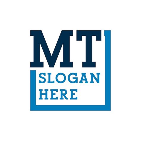 Premium Vector Minimal Initials Logo Letters M And T Mt Initial Mt