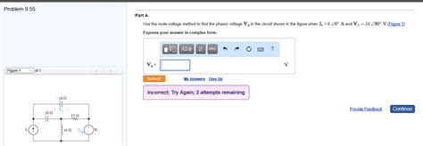 Solved Use The Node Voltage Method To Find The Phasor