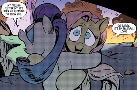 3151044 Safe Artist Andy Price Idw Fluttershy Rarity Pegasus